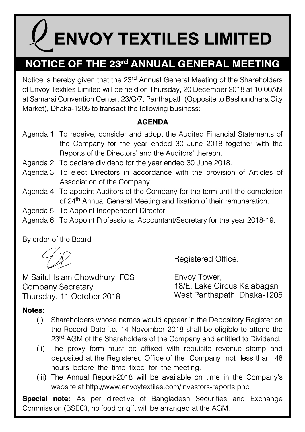 Envoy Textiles LTD | LEED Certified Platinum