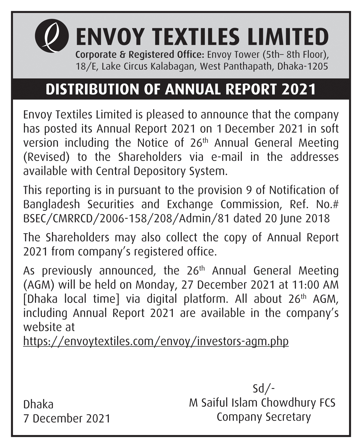 Envoy Textiles LTD | LEED Certified Platinum