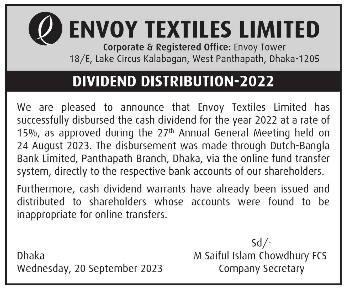 Envoy Textiles LTD | LEED Certified Platinum